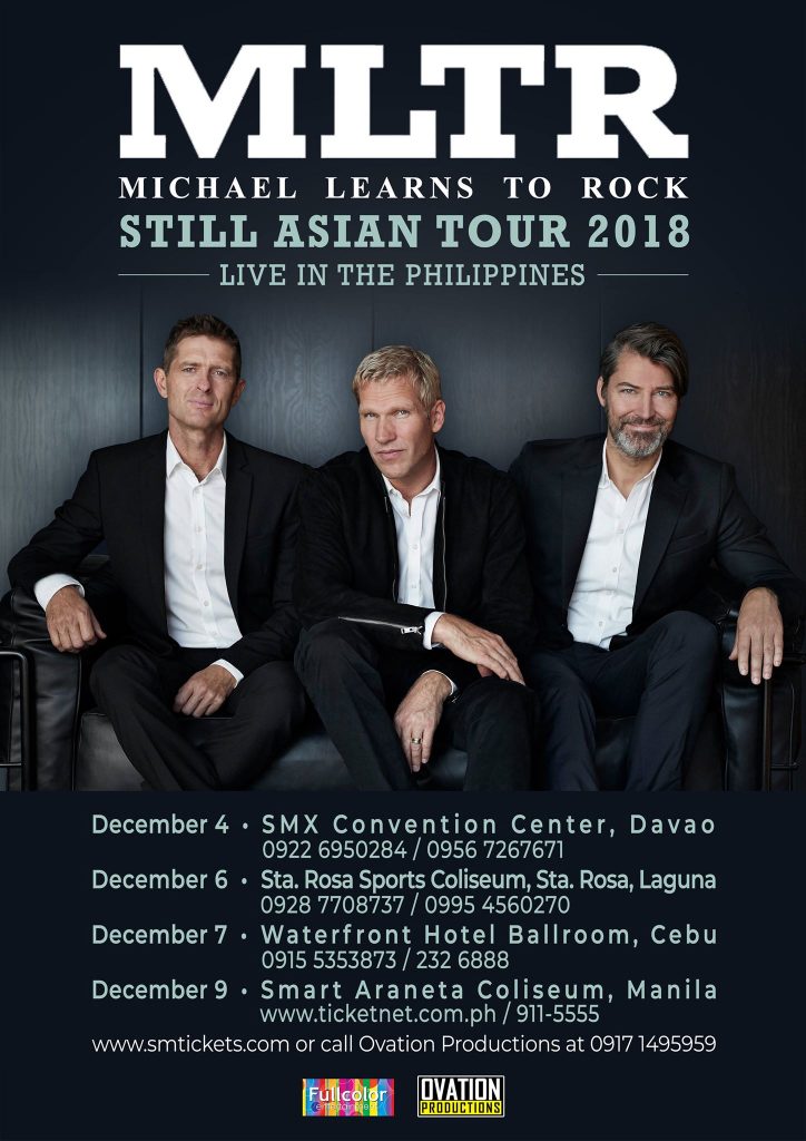 Michael Learns to Rock STILL, LIVE in Davao City – Pop Davao Philippines