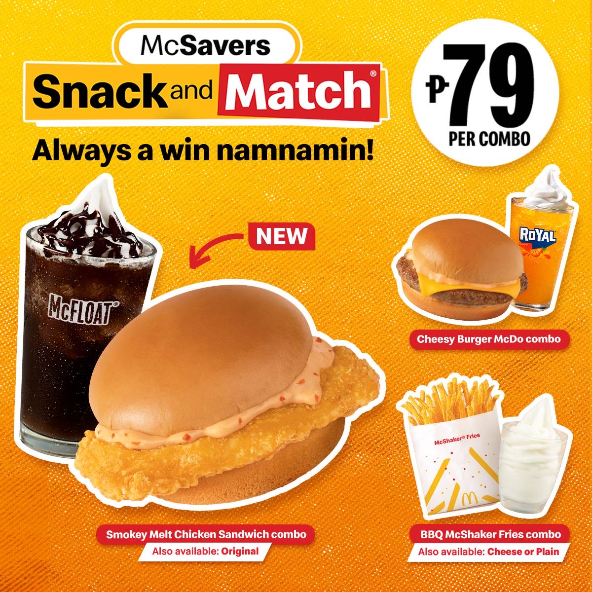 Celebrate everyday wins with McSavers Snack & Match at only P59! – Pop ...